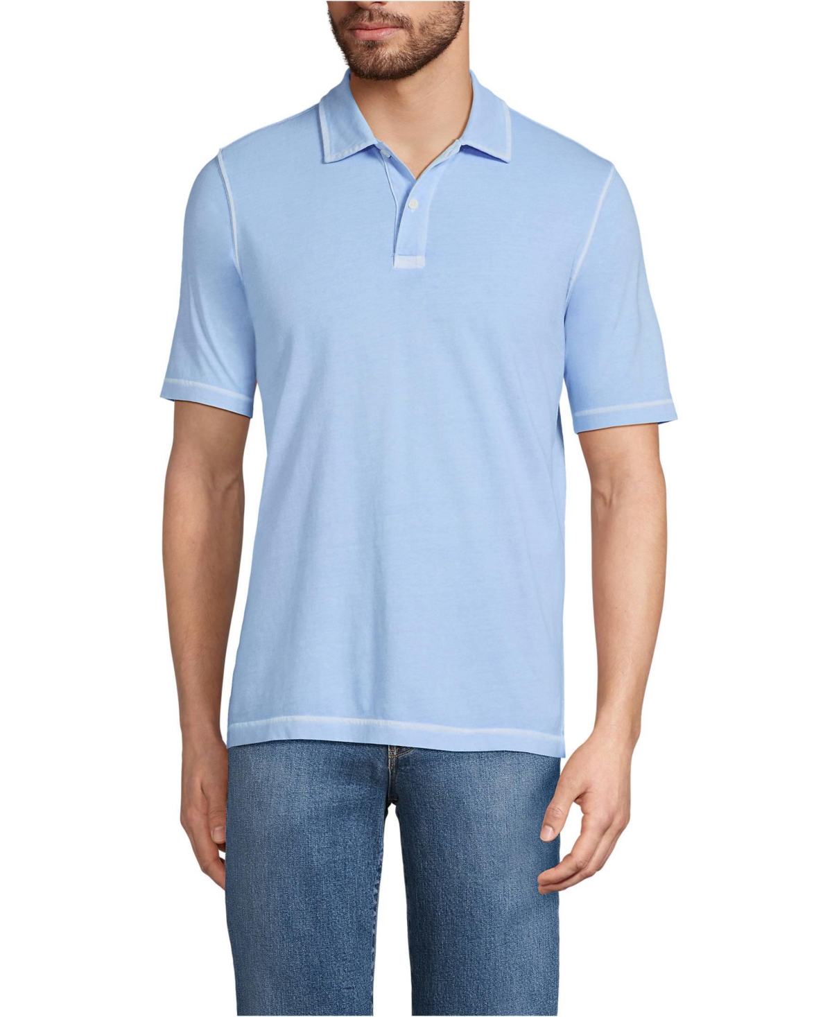 Click here for Lands End Mens Short Sleeve Sun Faded Super T Polo... prices