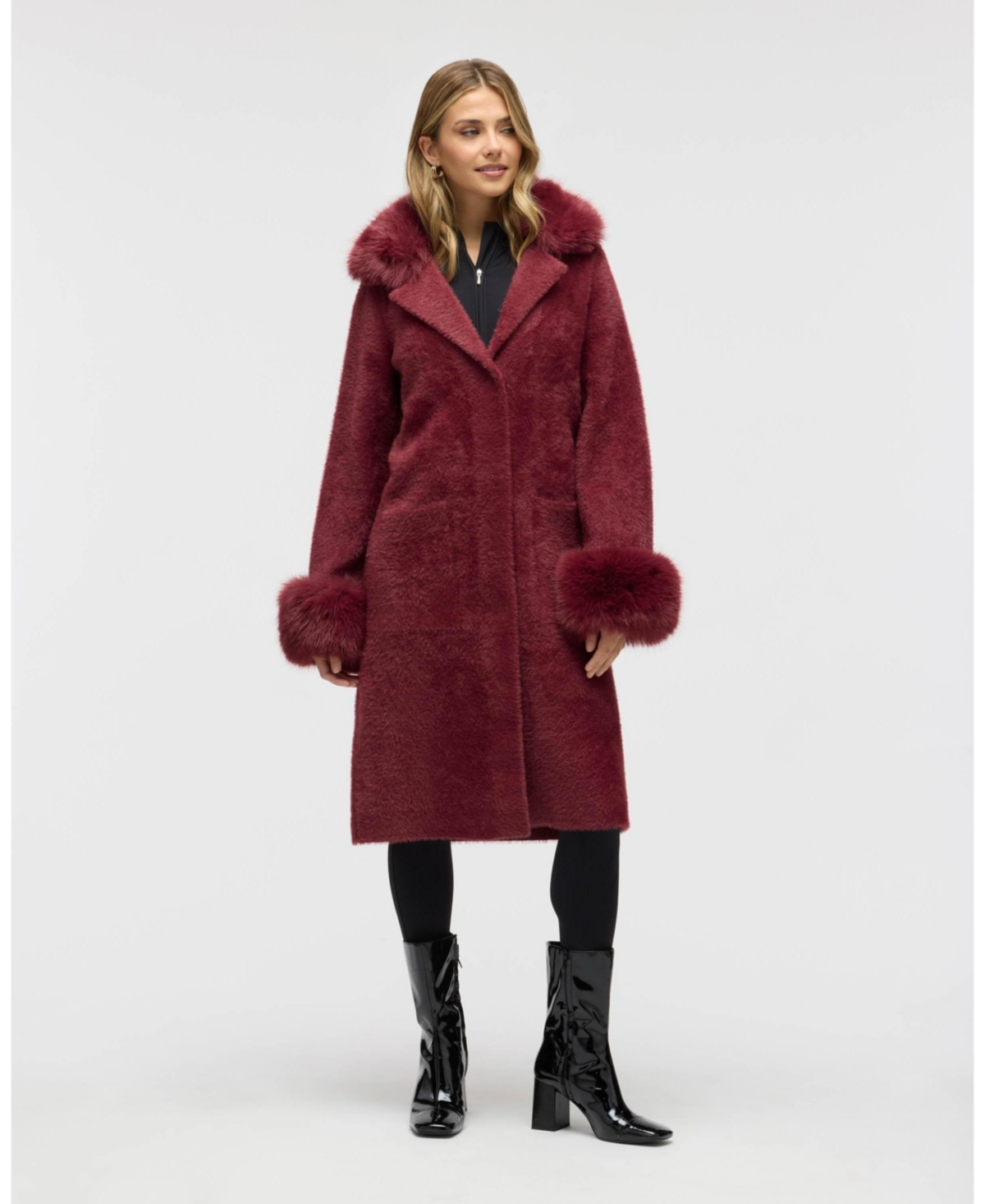 Click here for Nvlt Womens Longline Elegant Coatigan with Detacha... prices