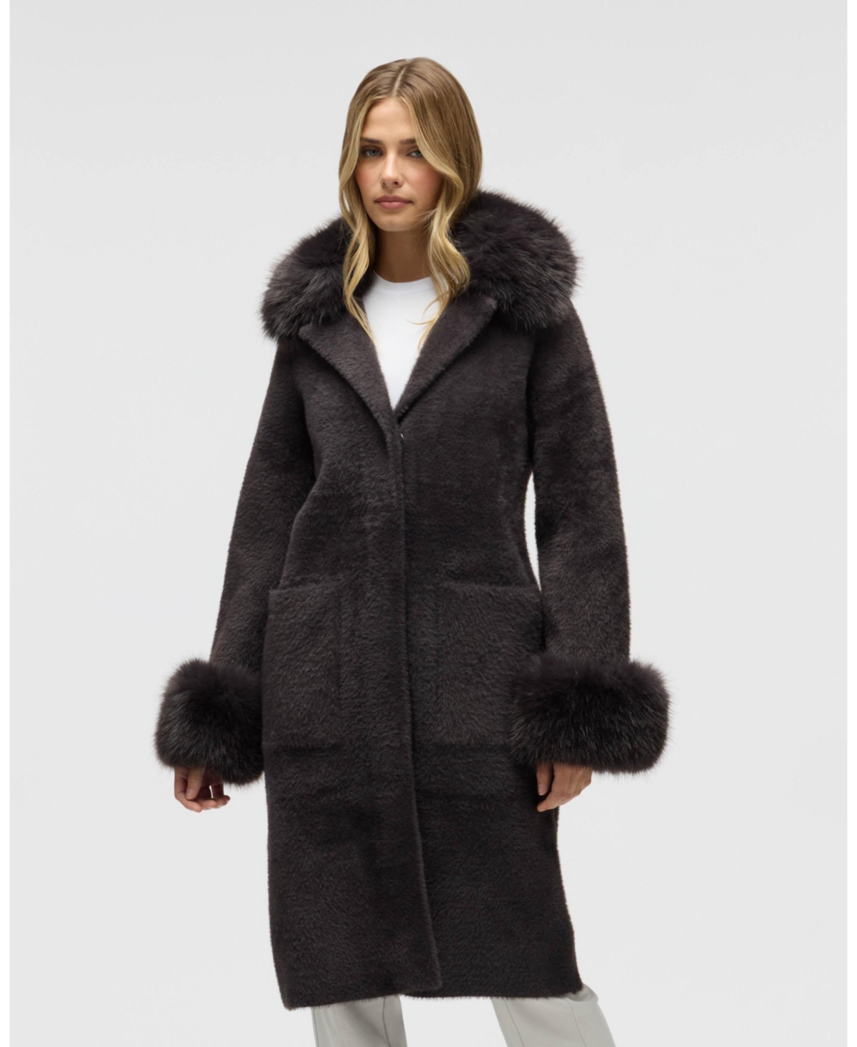 Click here for Nvlt Womens Longline Elegant Coatigan with Detacha... prices