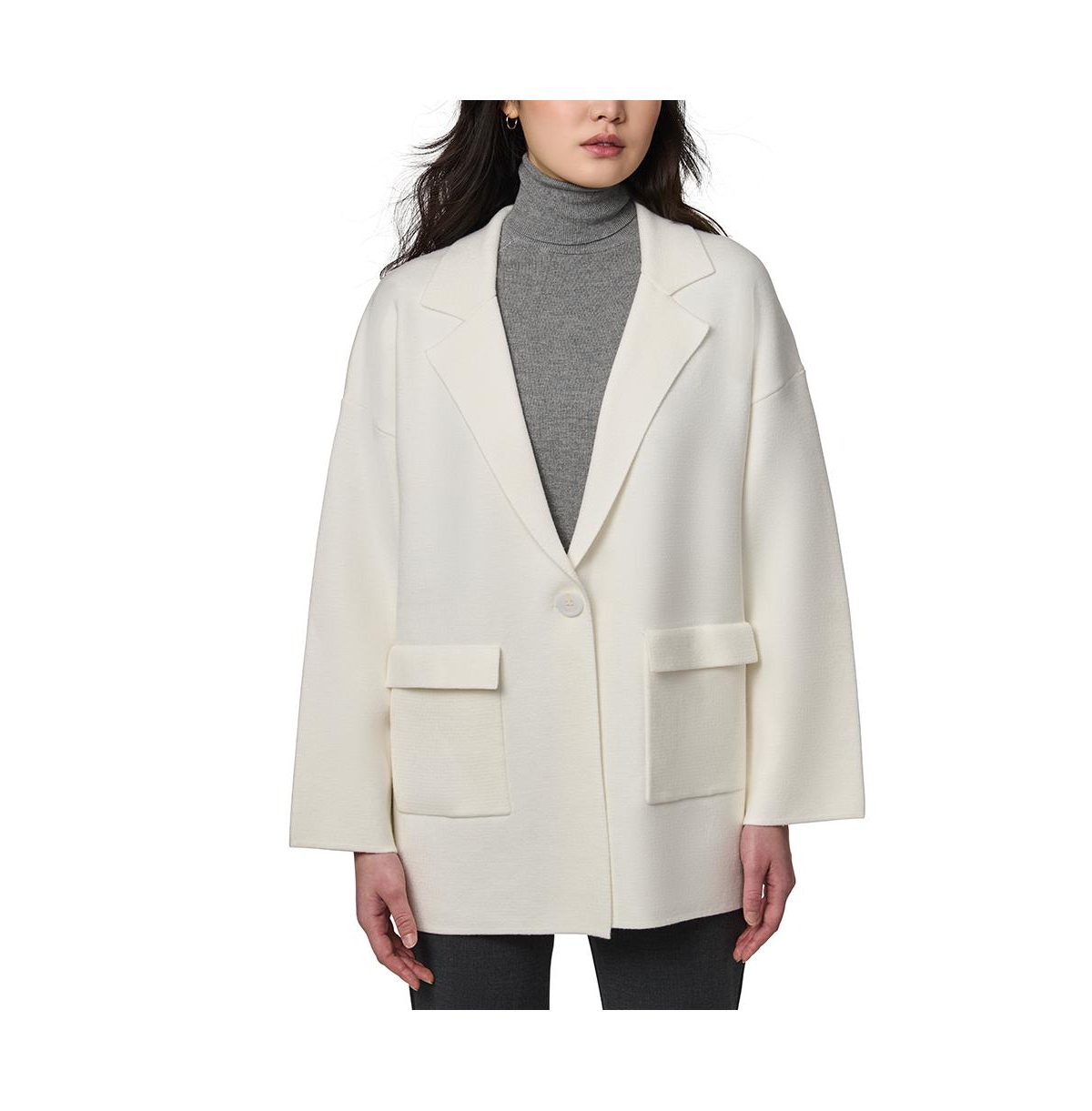 Click here for Bernardo Womens Knit Blazer with Patch Pockets - C... prices