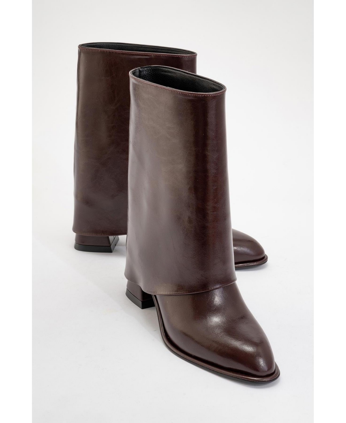 Click here for Prologue Shoes Ellas Chunky Heel Boot - Burgundy f... prices