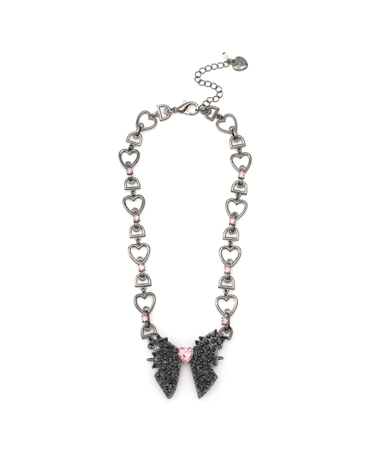 Click here for Betsey Johnson Faux Stone Spiky Bow Pendant Neckla... prices
