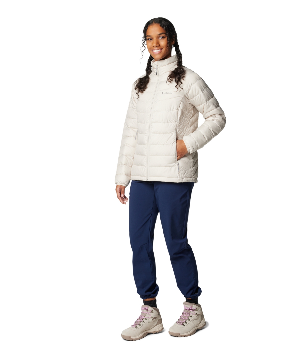 Columbia Womens Powder Lite Ii Full Zip Jacket - Dark Stone