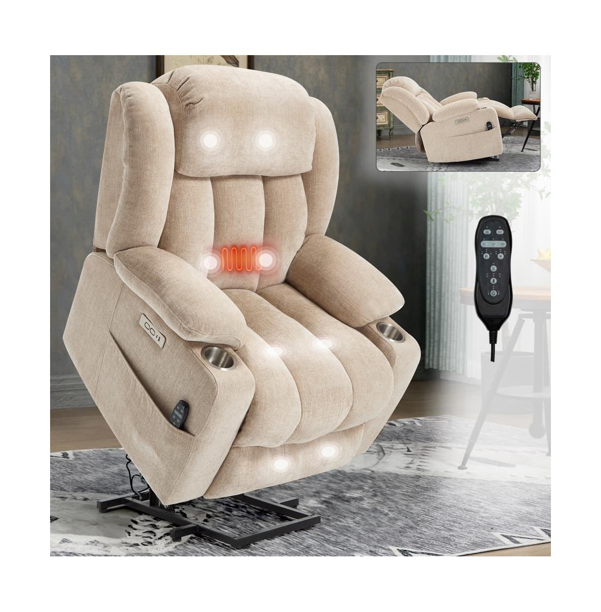 Click here for Maison Boucle Power Lift Recliner with Heat & Mass... prices