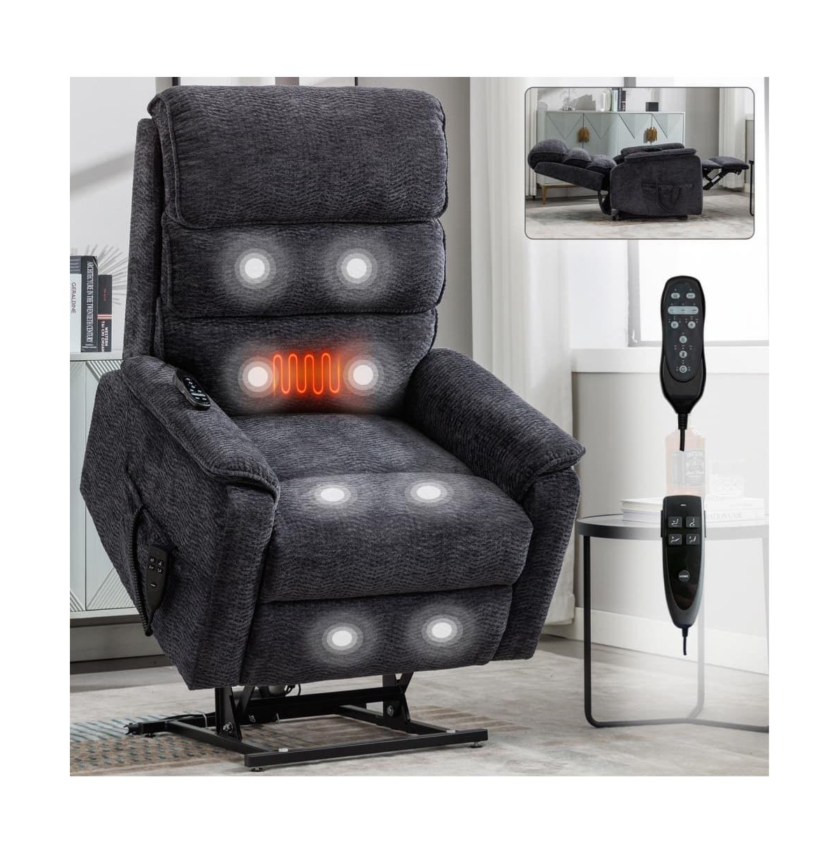 Click here for Dual Motor Power Lift Recliner with Heat & Massage... prices