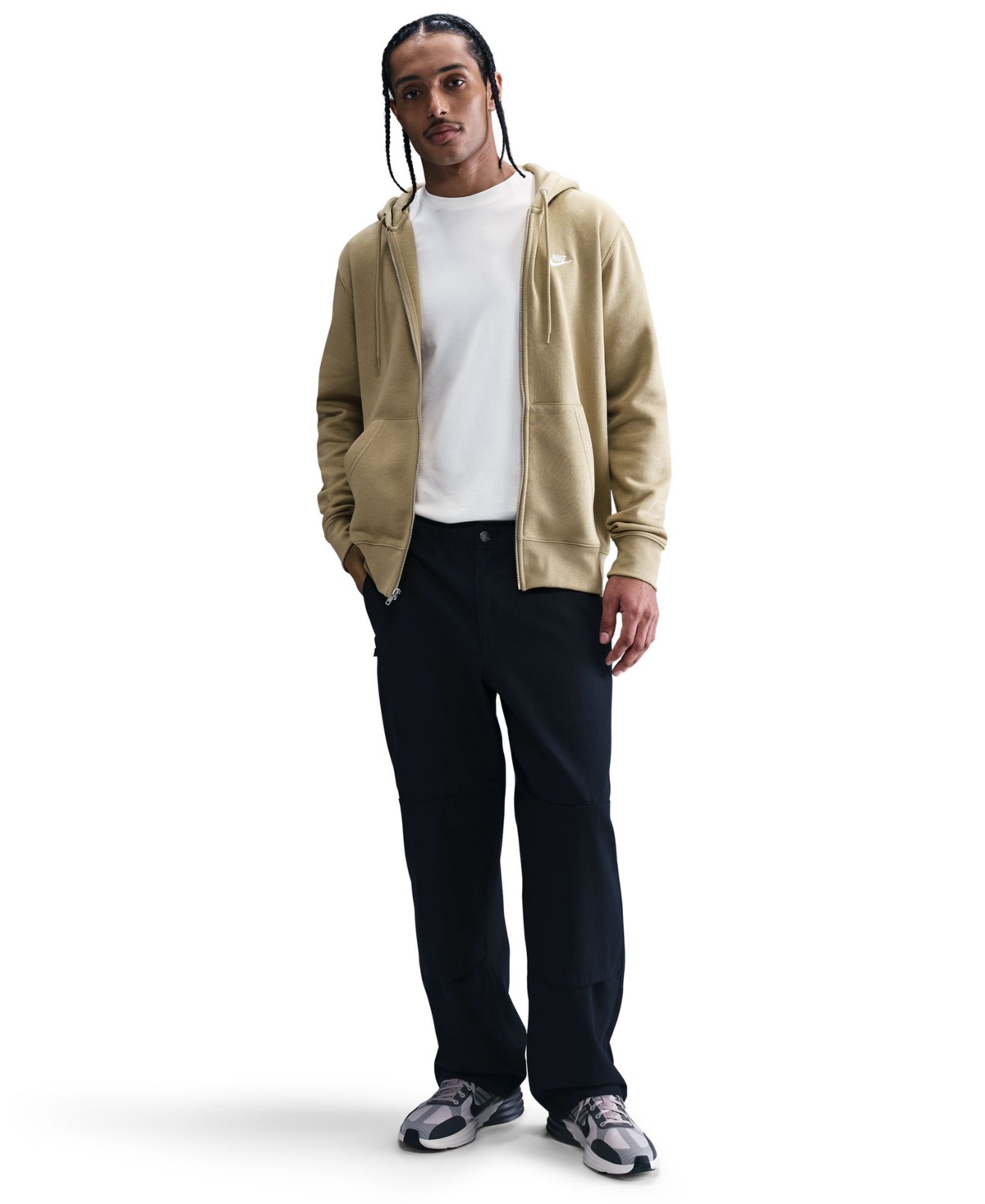 Click here for Nike Mens Full-Zip Fleece Hoodie - Parachute Beige... prices