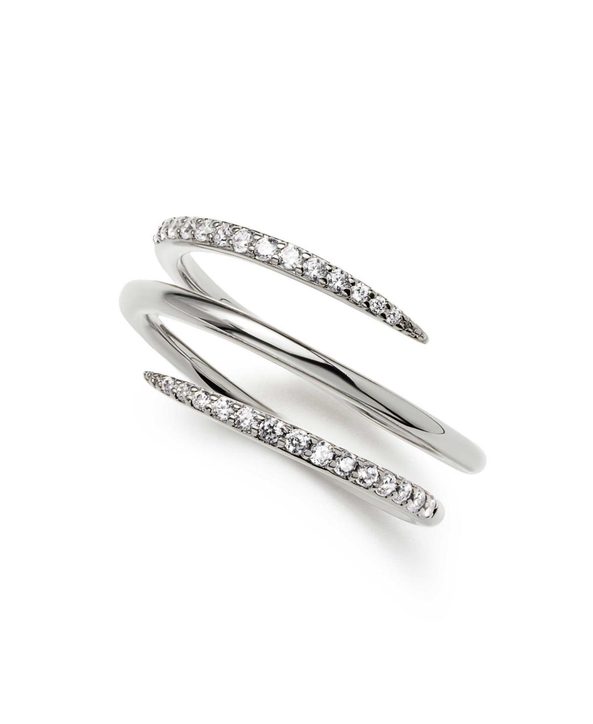 Click here for Ana Luisa Claw Ring - Oren Triple Silver prices