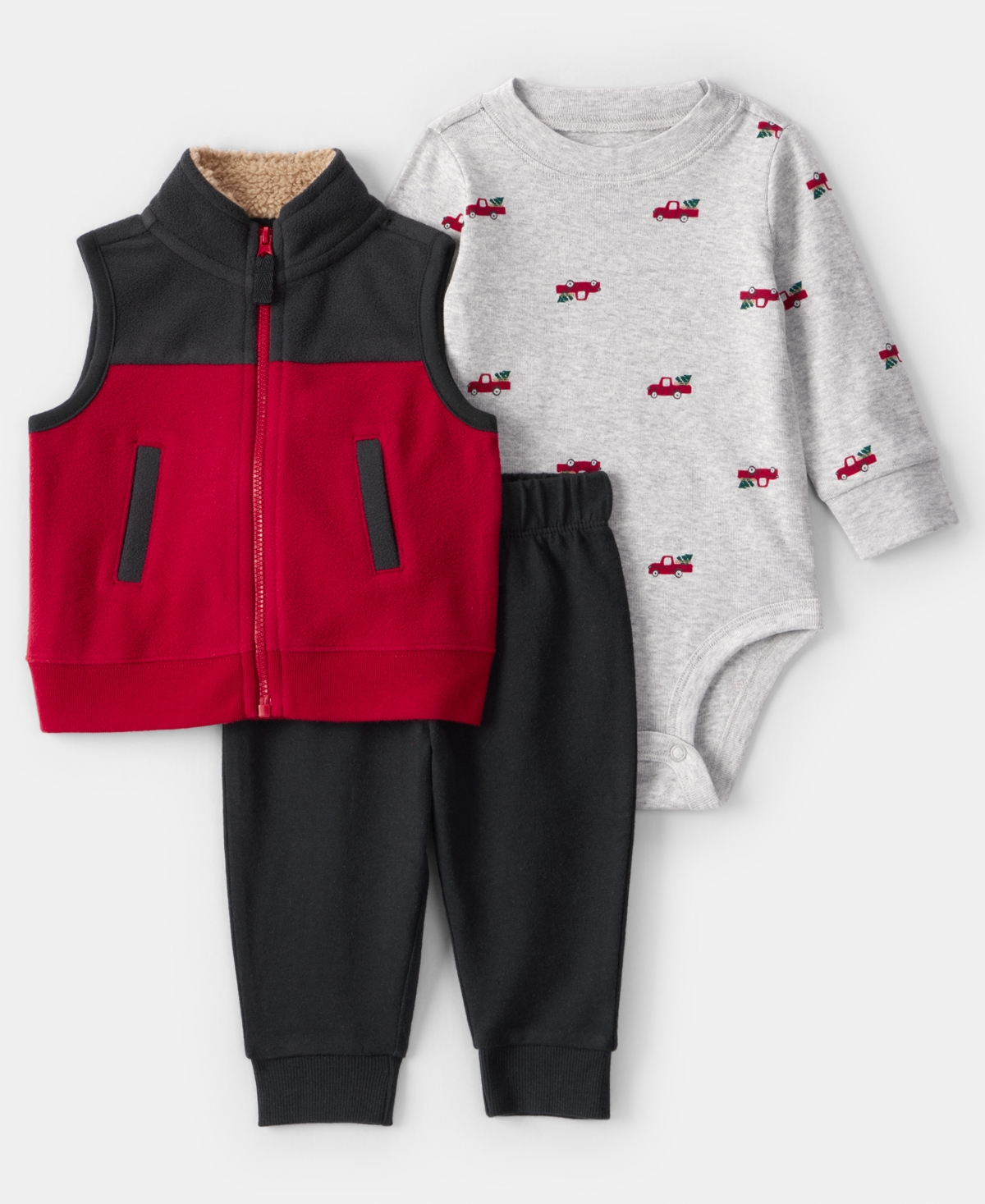 Click here for Carters Baby Boys Printed Bodysuit  Vest and Pants... prices