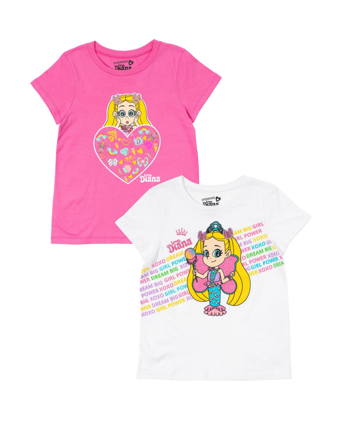 Click here for Love Diana Girls Love  Diana 2 Pack Pullover T-Shi... prices