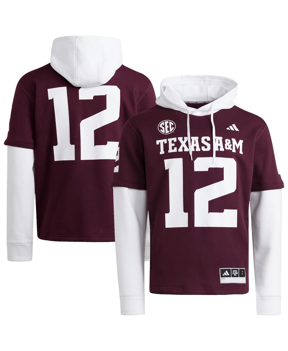 Click here for Adidas Mens Maroon Texas A M Aggies Jersey Pullove... prices