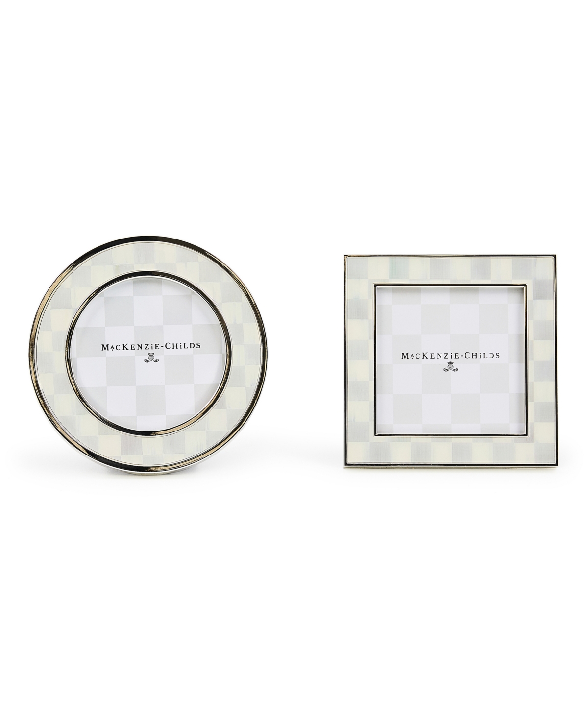 Click here for MacKenzie-Childs Sterling Check Silver Plated Fram... prices