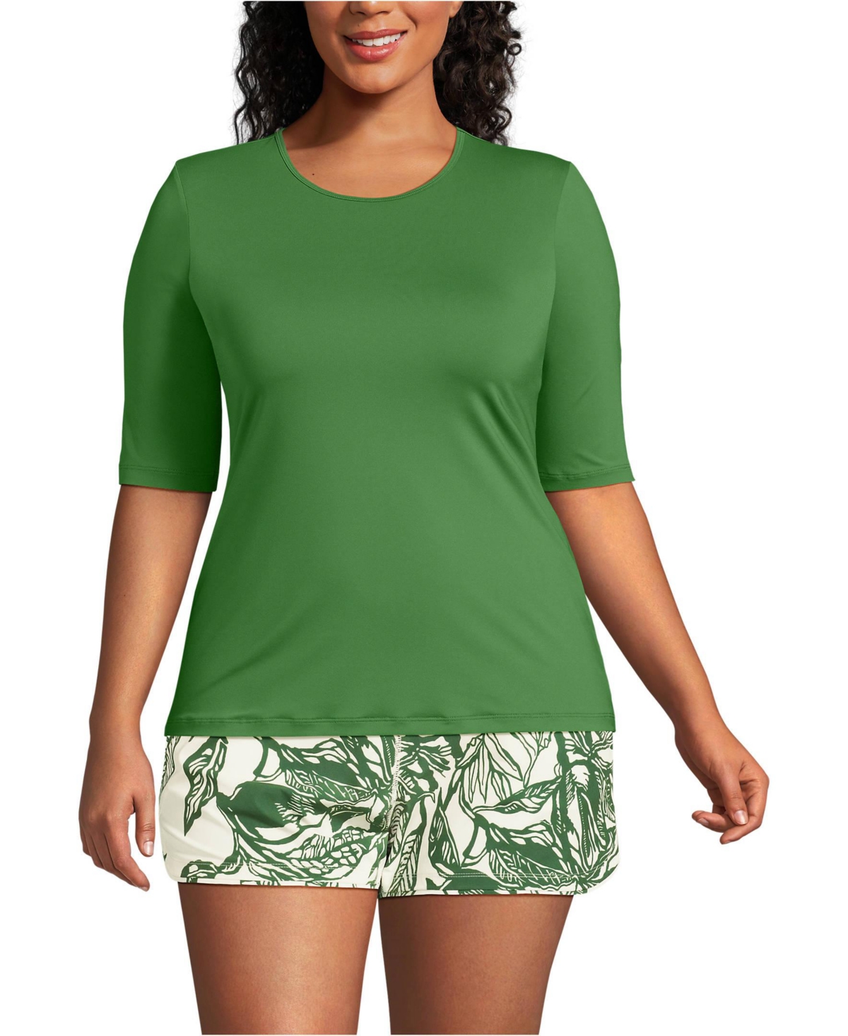 Click here for Lands End Womens Plus Size SunShade Upf 50 Elbow S... prices