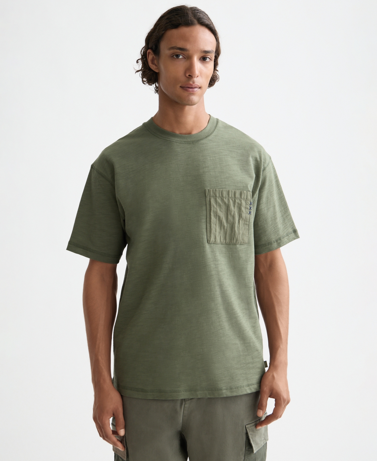 Click here for Scotch & Soda Mens Patch Pocket T-Shirt - Thyme prices