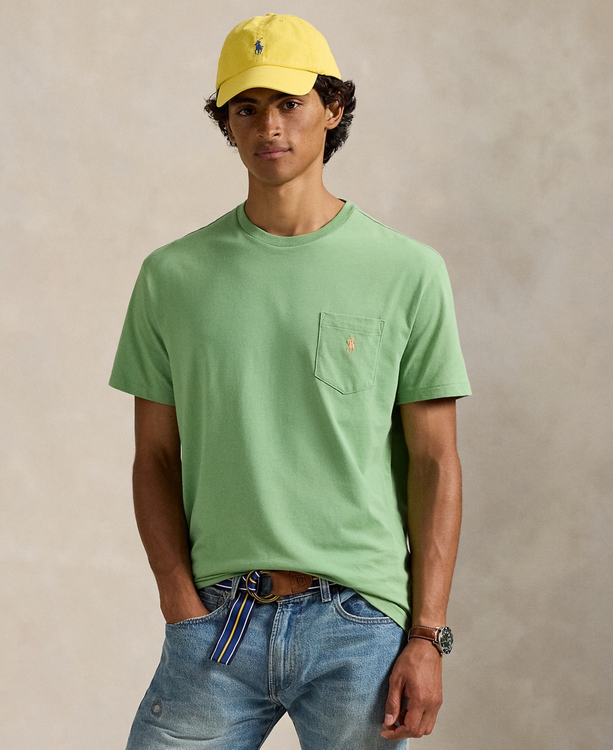 Click here for Polo Ralph Lauren Mens Classic Fit Crew Neck Pocke... prices