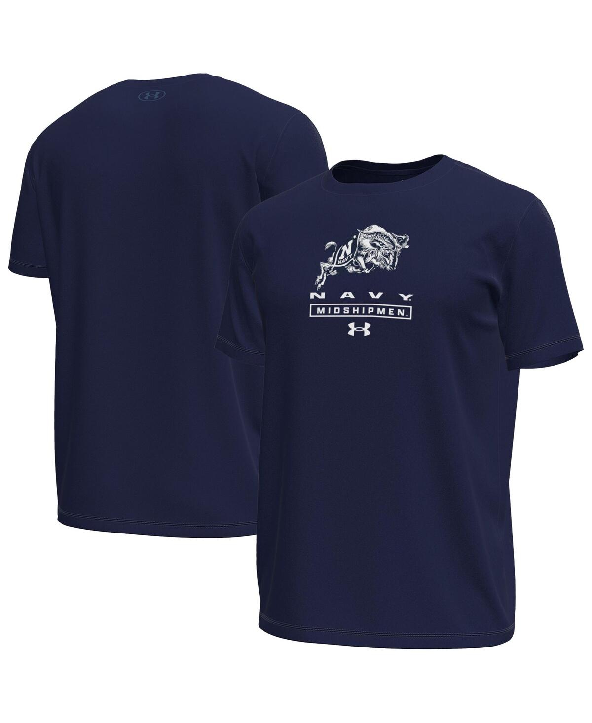 Click here for Under Armour Mens Navy Midshipmen Stack Stretch Pe... prices