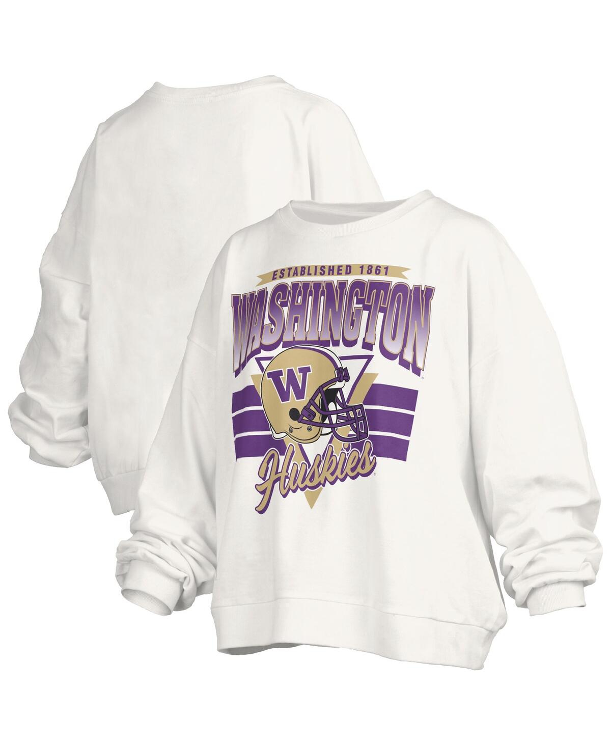 Click here for Pressbox Womens White Washington Huskies Oversized... prices