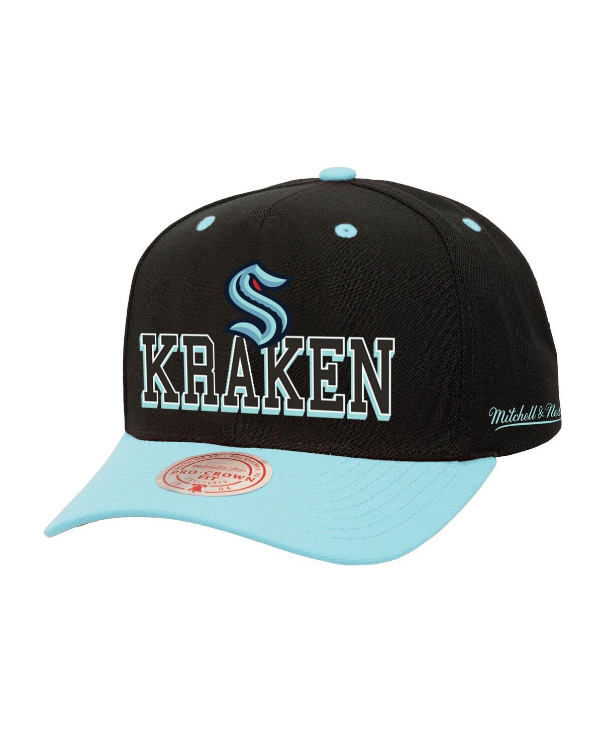 Click here for Mitchell Ness Mens Black/Light Blue Seattle Kraken... prices