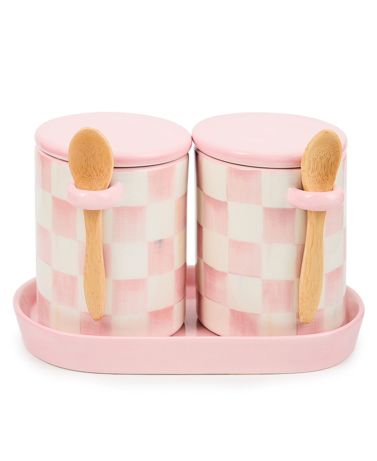 Click here for MacKenzie-Childs Rosy Check Farmhouse Canisters  S... prices