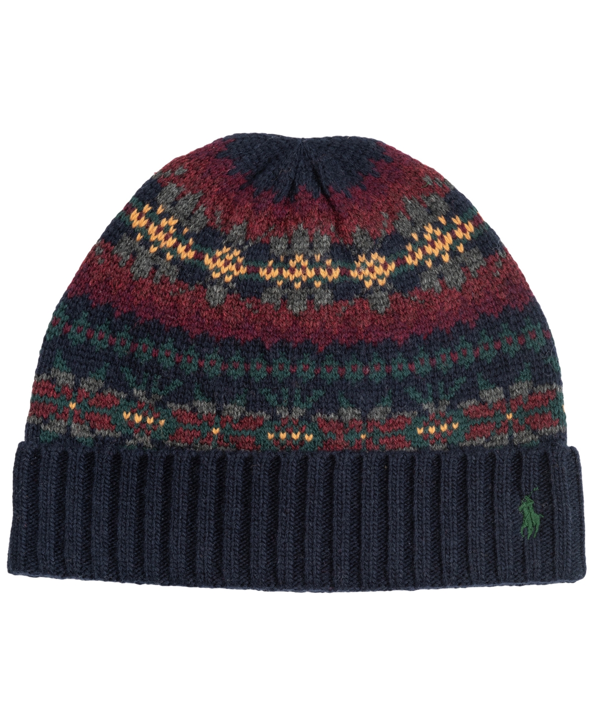 Click here for Polo Ralph Lauren Mens Fair Isle Beanie - Navy Mul... prices