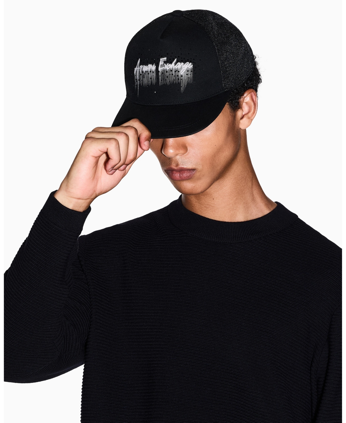 Click here for A|X Armani Exchange Mens Night Lab Graphic Cap - B... prices