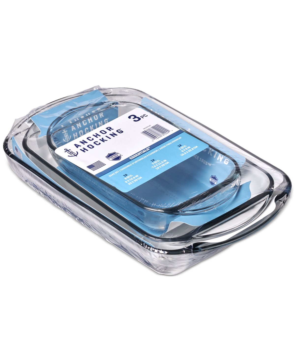 Click here for Anchor Hocking 3-Piece Bakeware Bundle Set - Clear prices