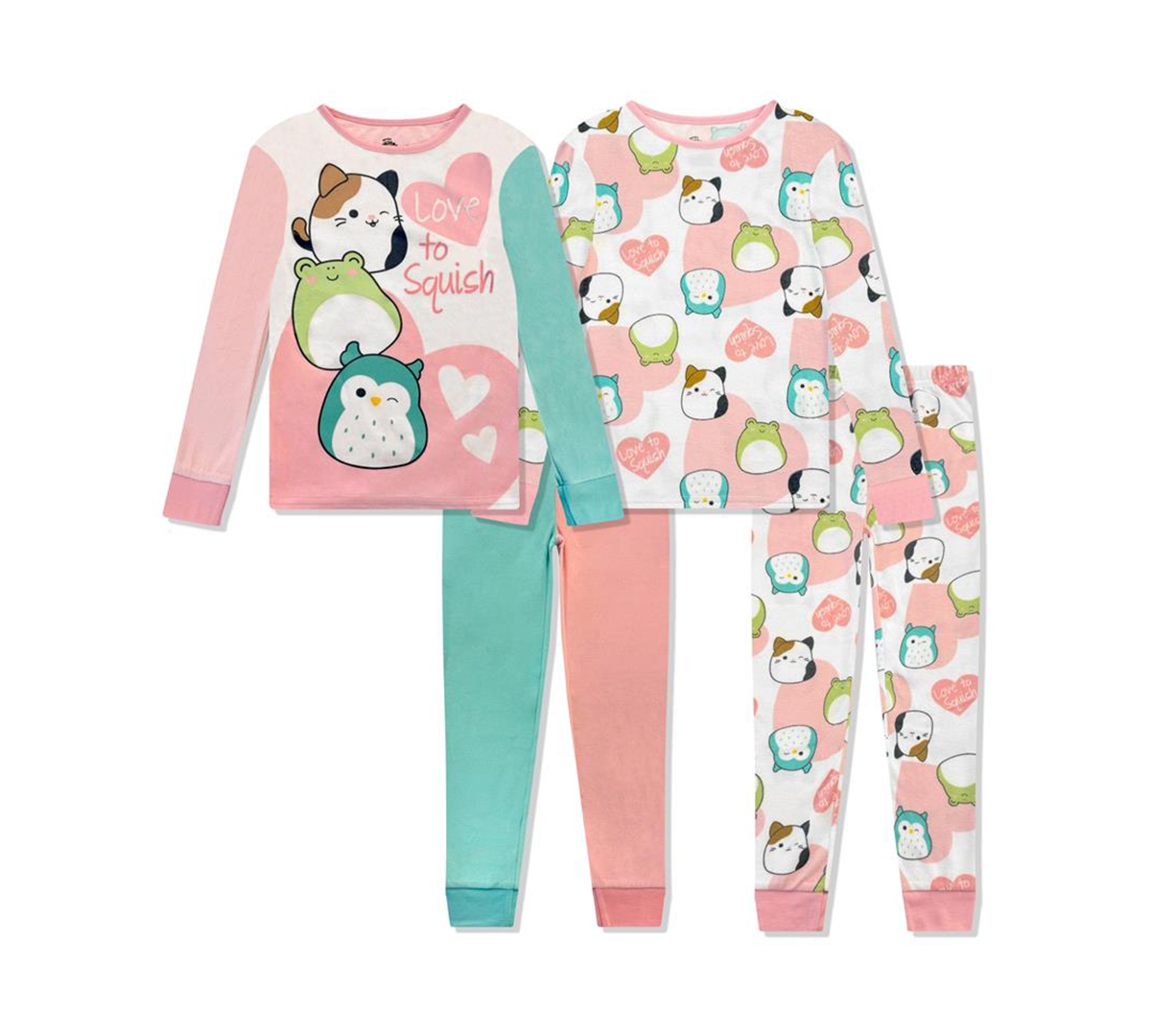 Click here for Squishmallow Little and Big Girls 4-Piece Bunny Fl... prices