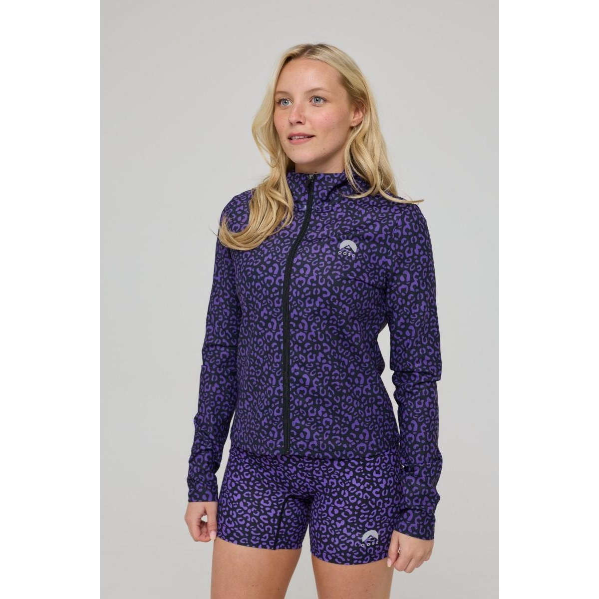 Click here for Oosc Womens Infinite Cropped Zipped Jacket - Purpl... prices