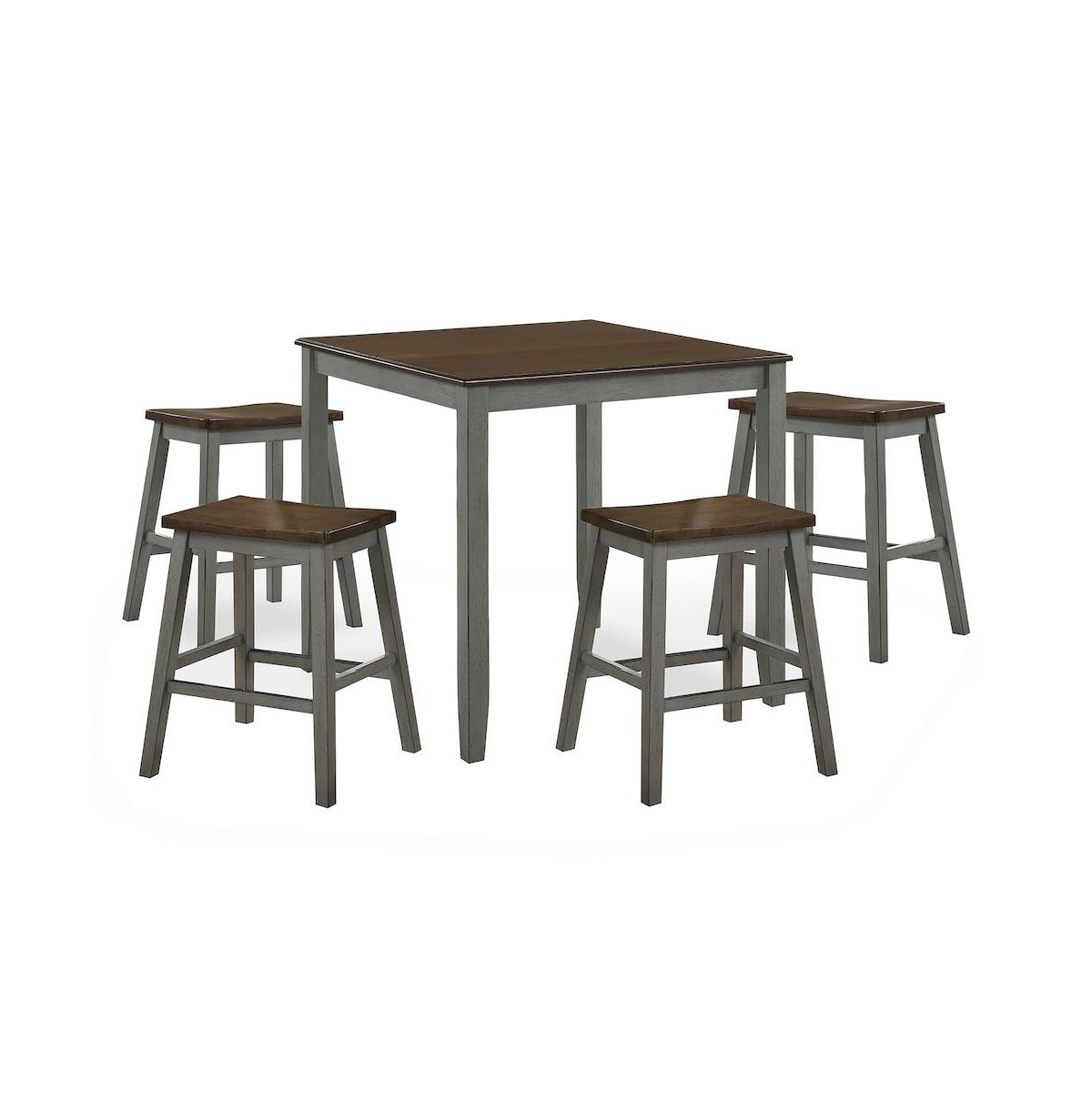 Click here for Enitial Star Silva Wood 5-Piece Counter Dining Set... prices