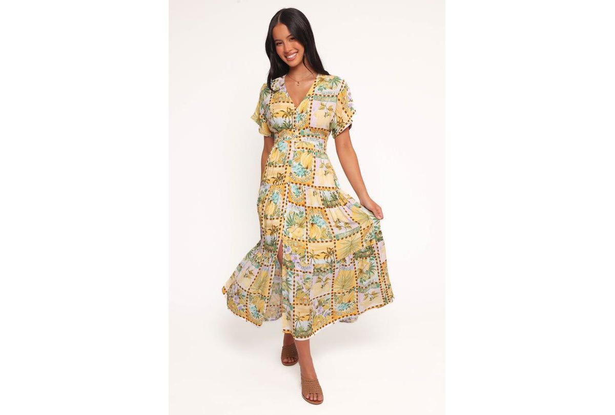 Click here for Petal and Pup Womens Sorrento Maxi Dress - Tropica... prices