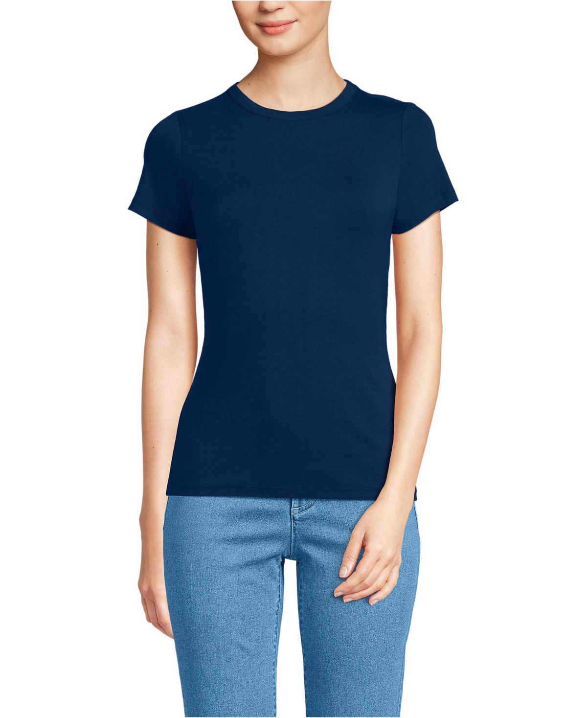 Click here for Lands End Womens Petite Short Sleeve Cooling Crew... prices