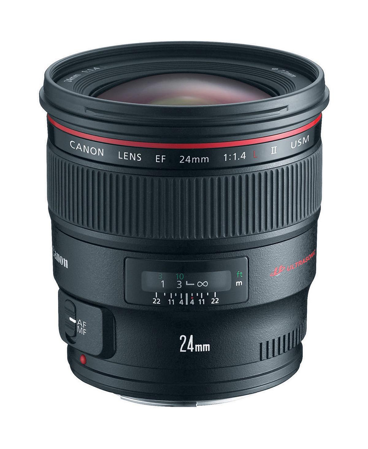 Click here for Canon Ef 24mm f/1.4L Ii Usm Lens - Black prices