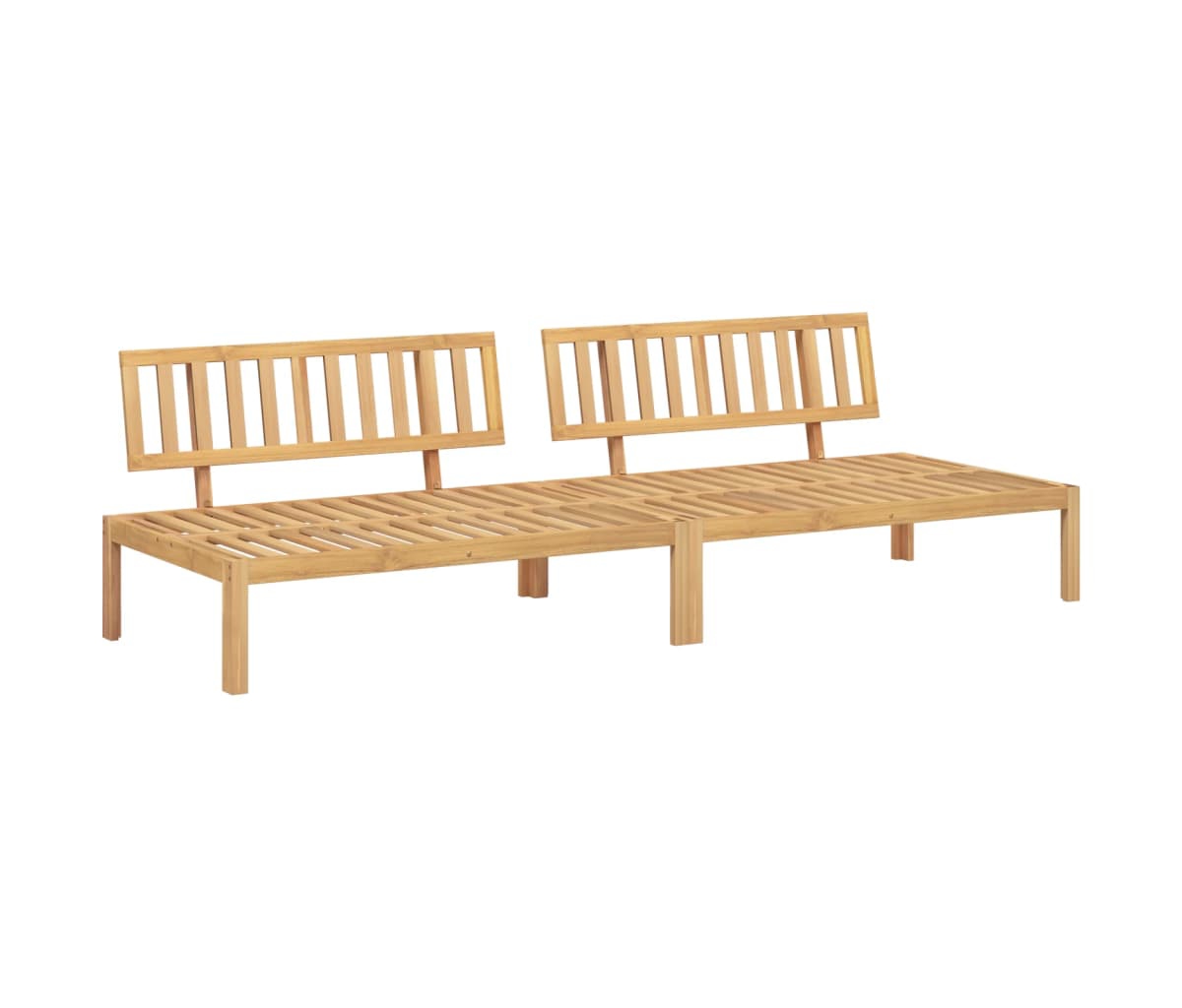 Click here for Patio Pallet Middle Sofas 2 pcs Solid Wood Acacia... prices
