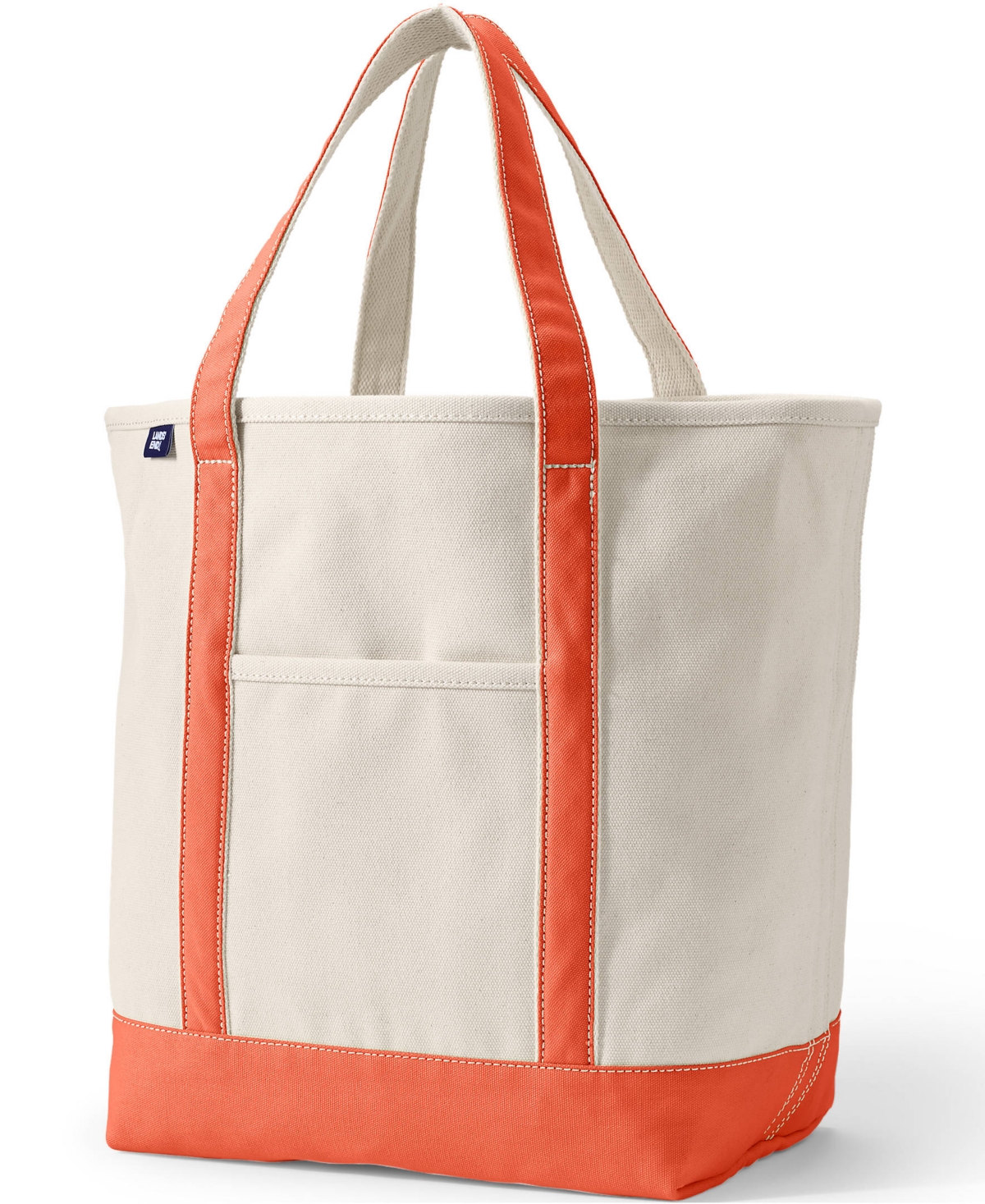 Click here for Lands End Large 5 Pocket Open Top Canvas Tote Bag... prices