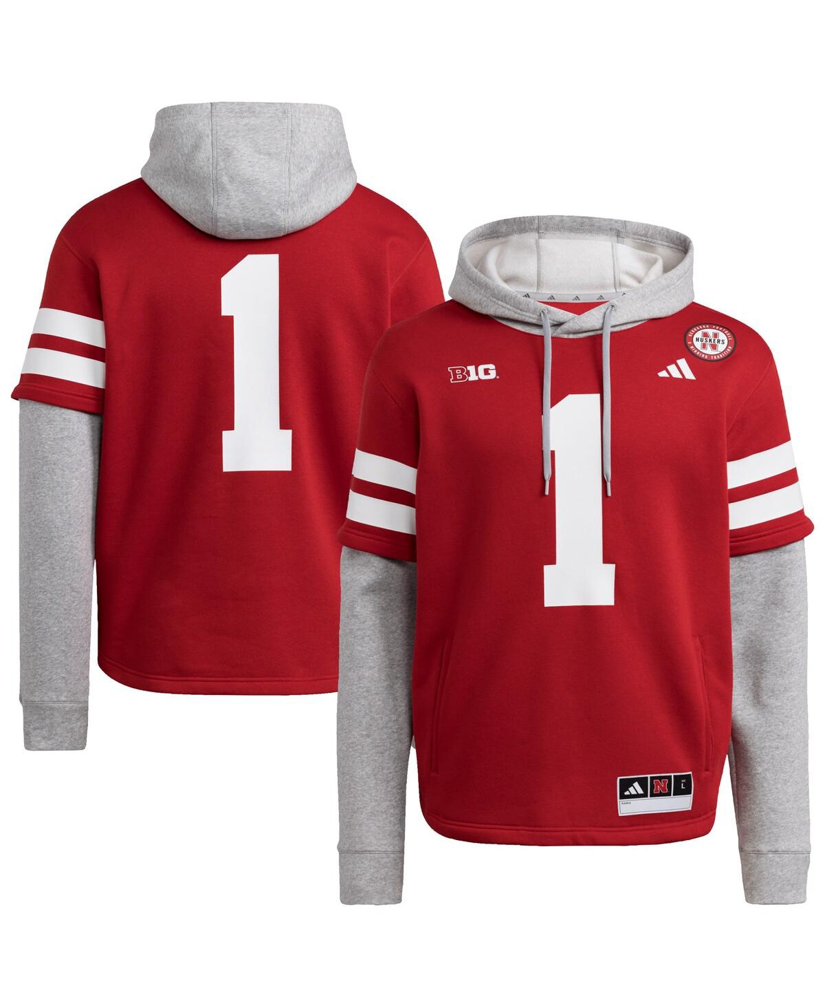 Click here for Adidas Mens Red Nebraska Huskers Jersey Pullover H... prices