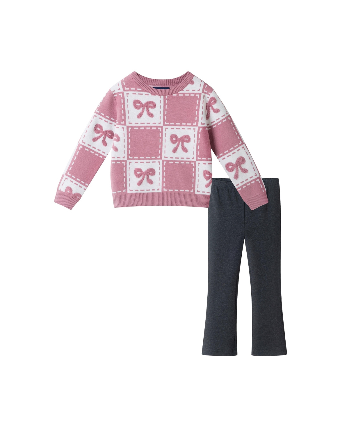 Click here for Andy & Evan Toddler/Child Girls Bow Icon Chenille... prices