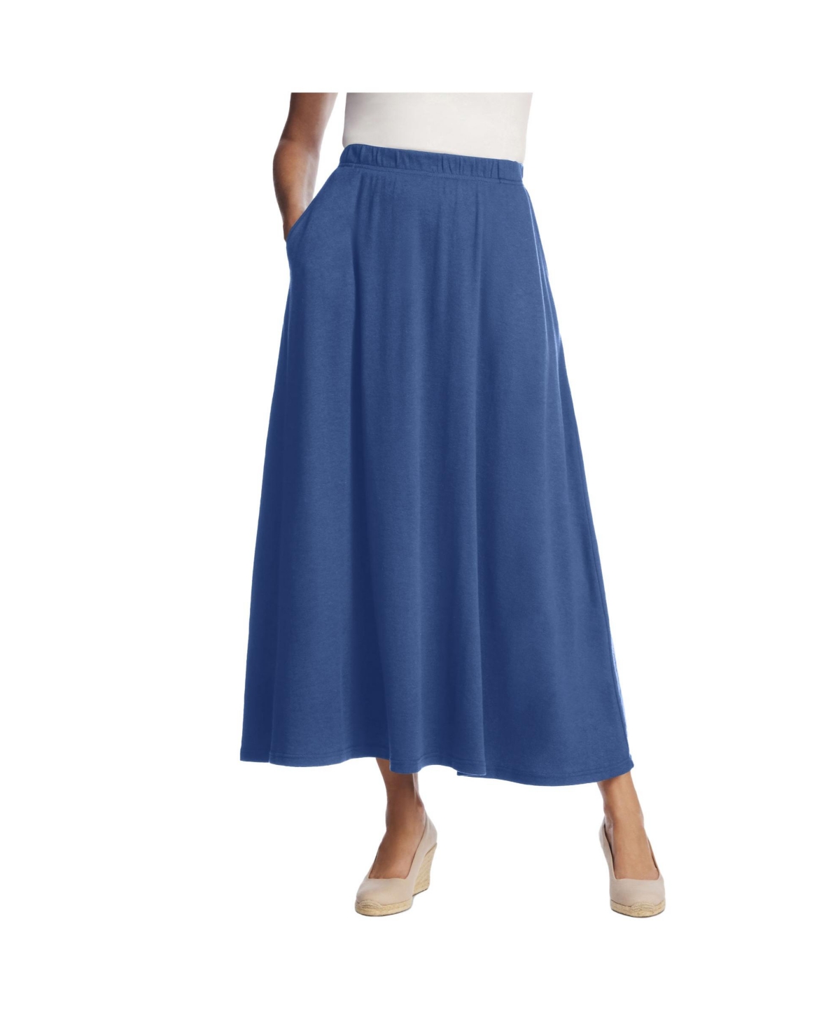 Click here for Woman Within Plus Size Within 7-Day Maxi Skirt - R... prices