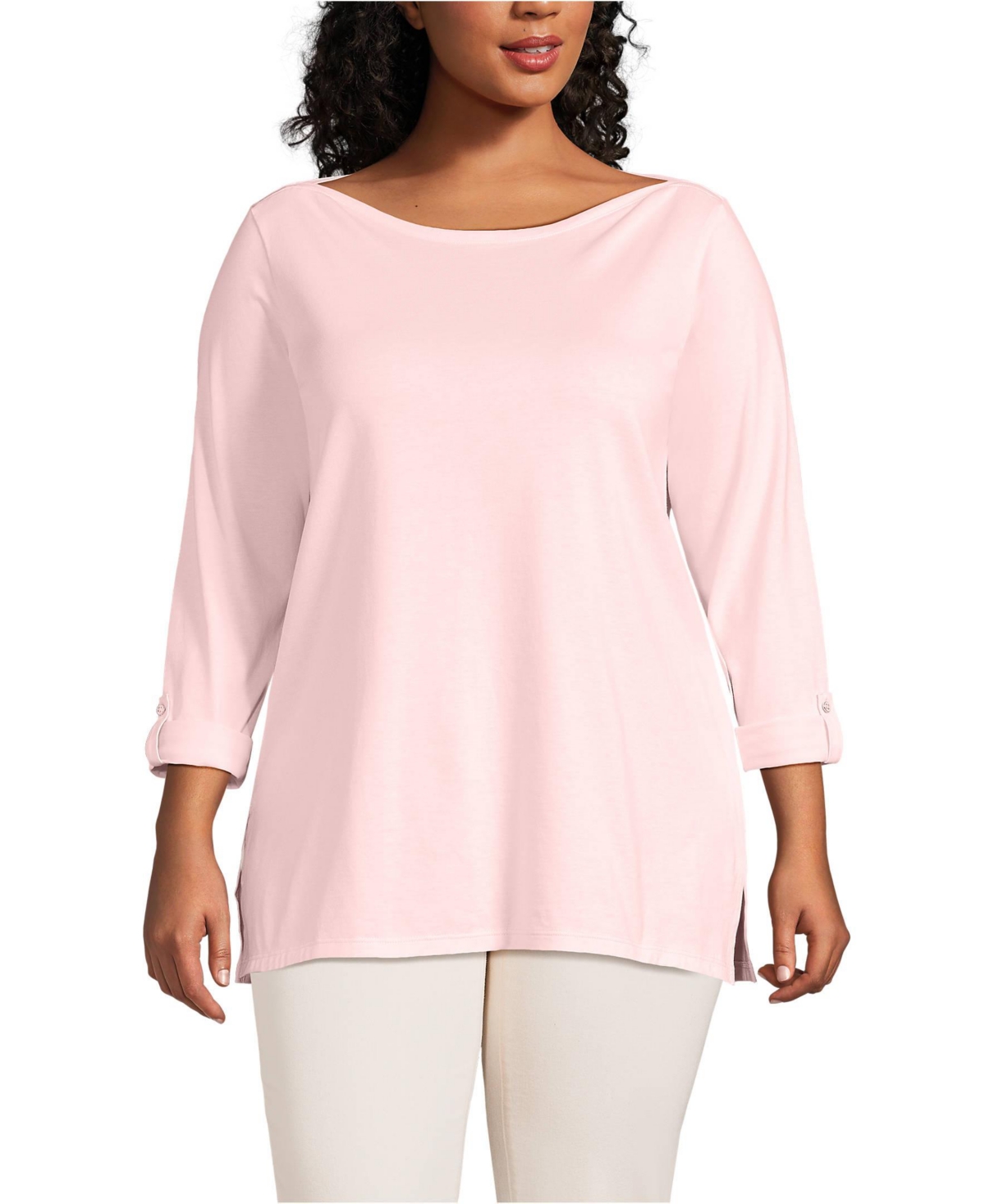 Click here for Lands End Womens Plus Size Supima Cotton Adjustabl... prices