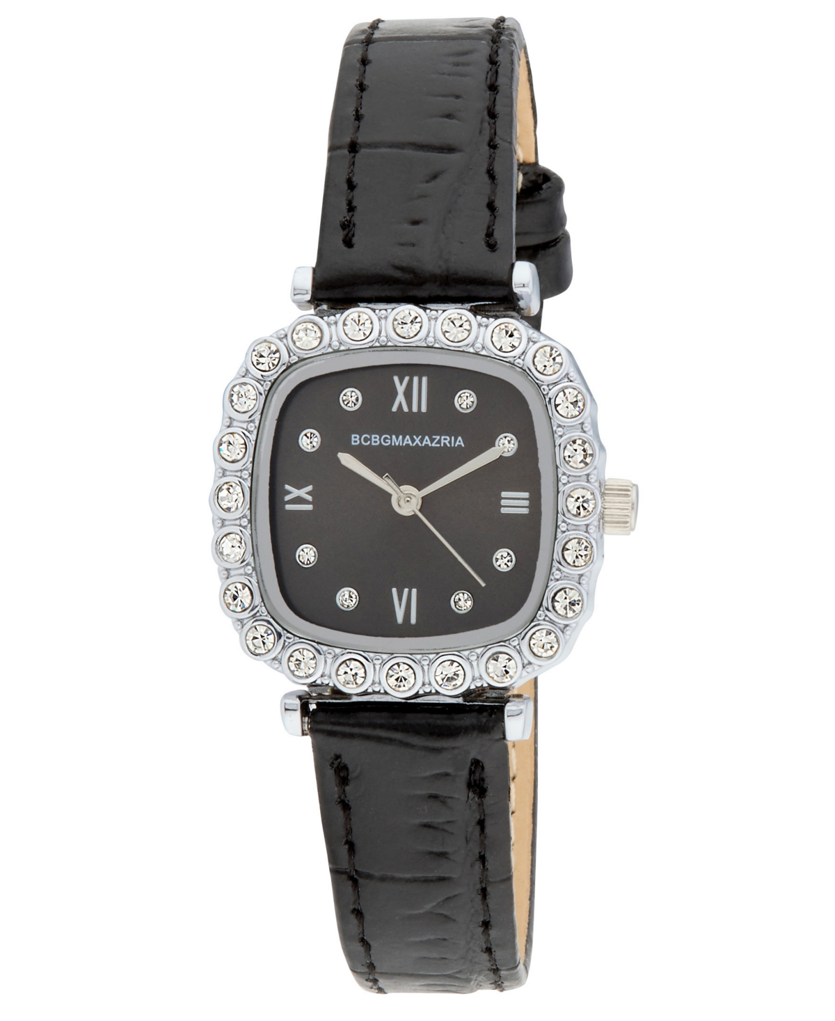 Click here for Bcbgmaxazria Womens Halo Black Leather Strap Watch... prices