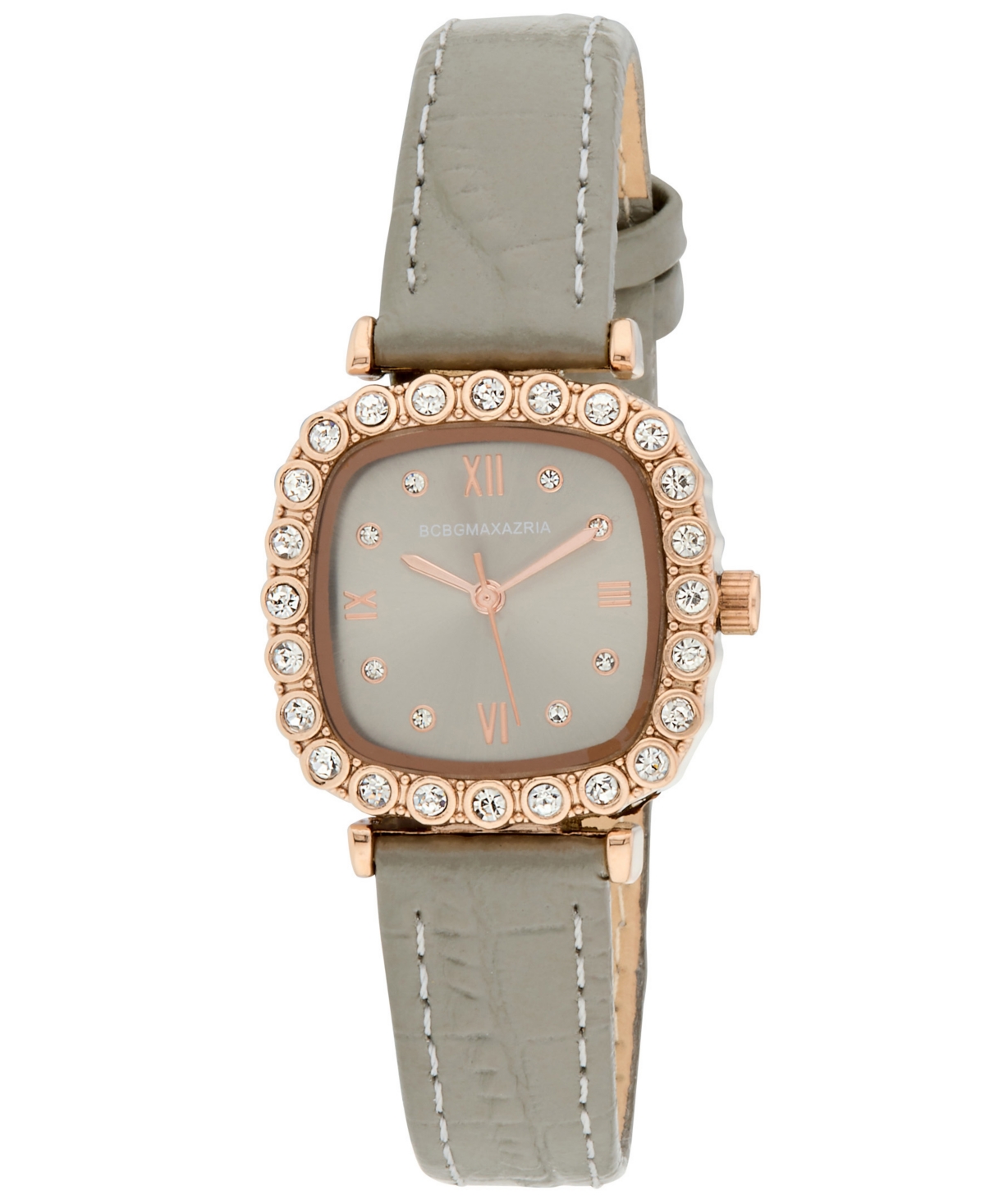 Click here for Bcbgmaxazria Womens Halo Gray Leather Strap Watch... prices