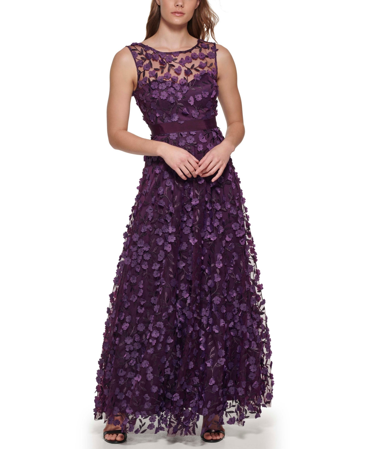 Click here for Eliza J Womens Tiered Floating Flowers Dress - Win... prices