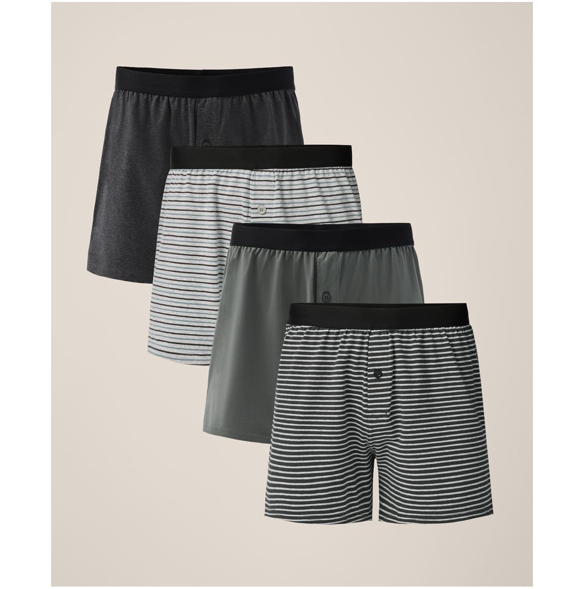Click here for Pact Mens Organic Cotton Everyday Knit Boxer 4-Pac... prices