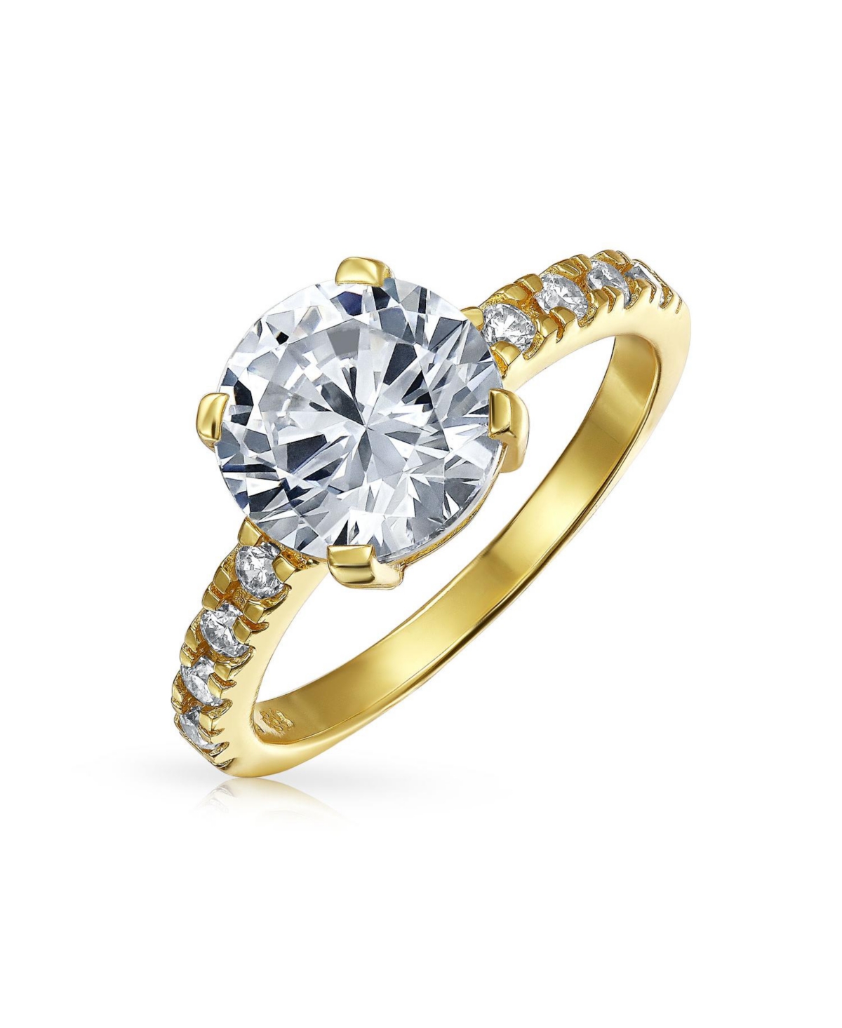 Click here for Bling Jewelry Classic 4CT Cz Round Solitaire Promi... prices
