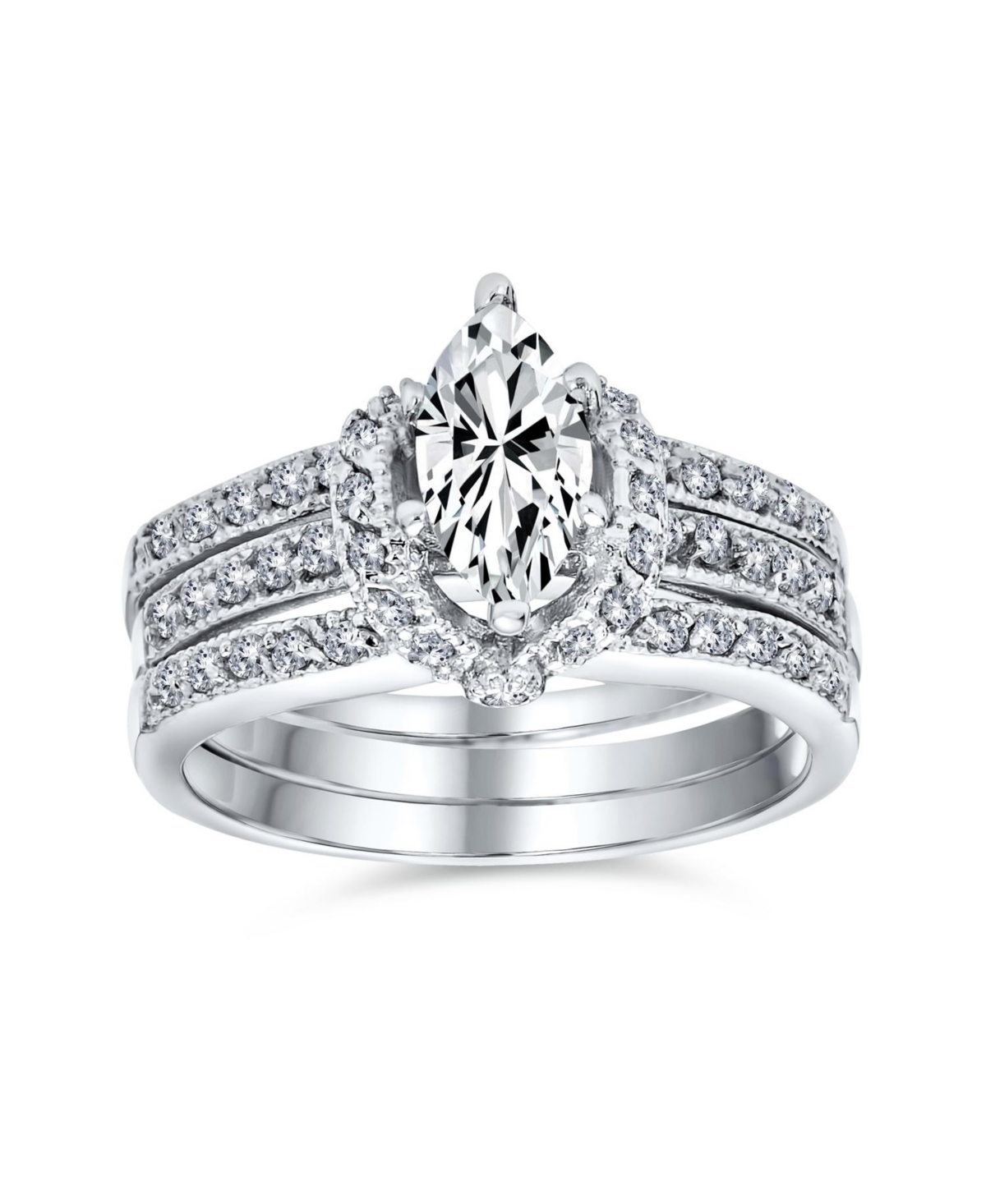 Click here for Bling Jewelry 2CT Solitaire Marquise Cubic Zirconi... prices