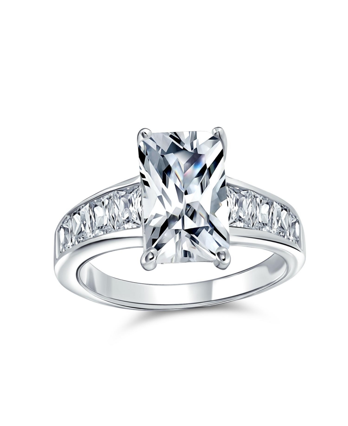 Click here for Bling Jewelry Classic Cubic Zirconia 4CT Rectangle... prices