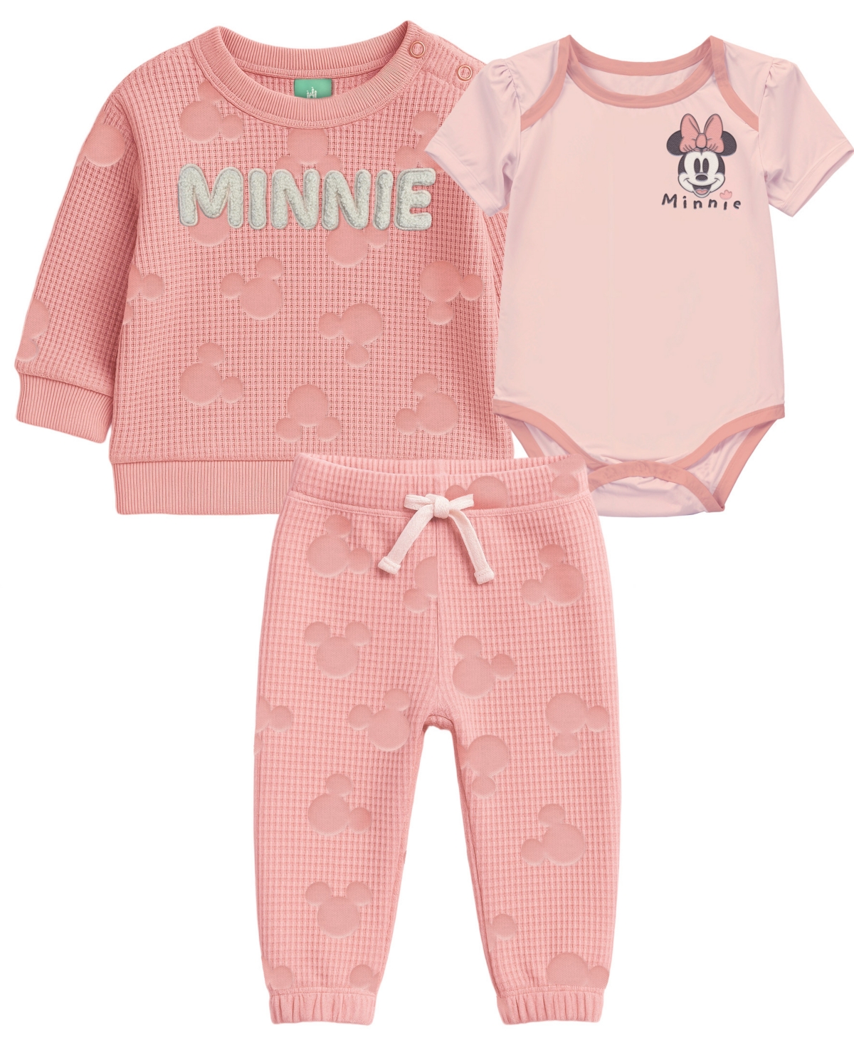Click here for Disney Baby Girls 3-Piece Minnie Mouse Print Sweat... prices