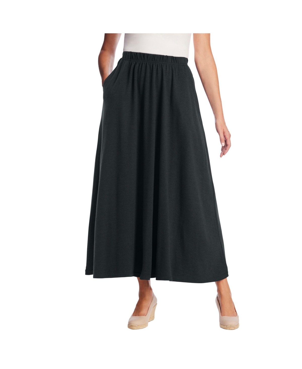 Click here for Woman Within Womens Within 7-Day Maxi Skirt - Heat... prices