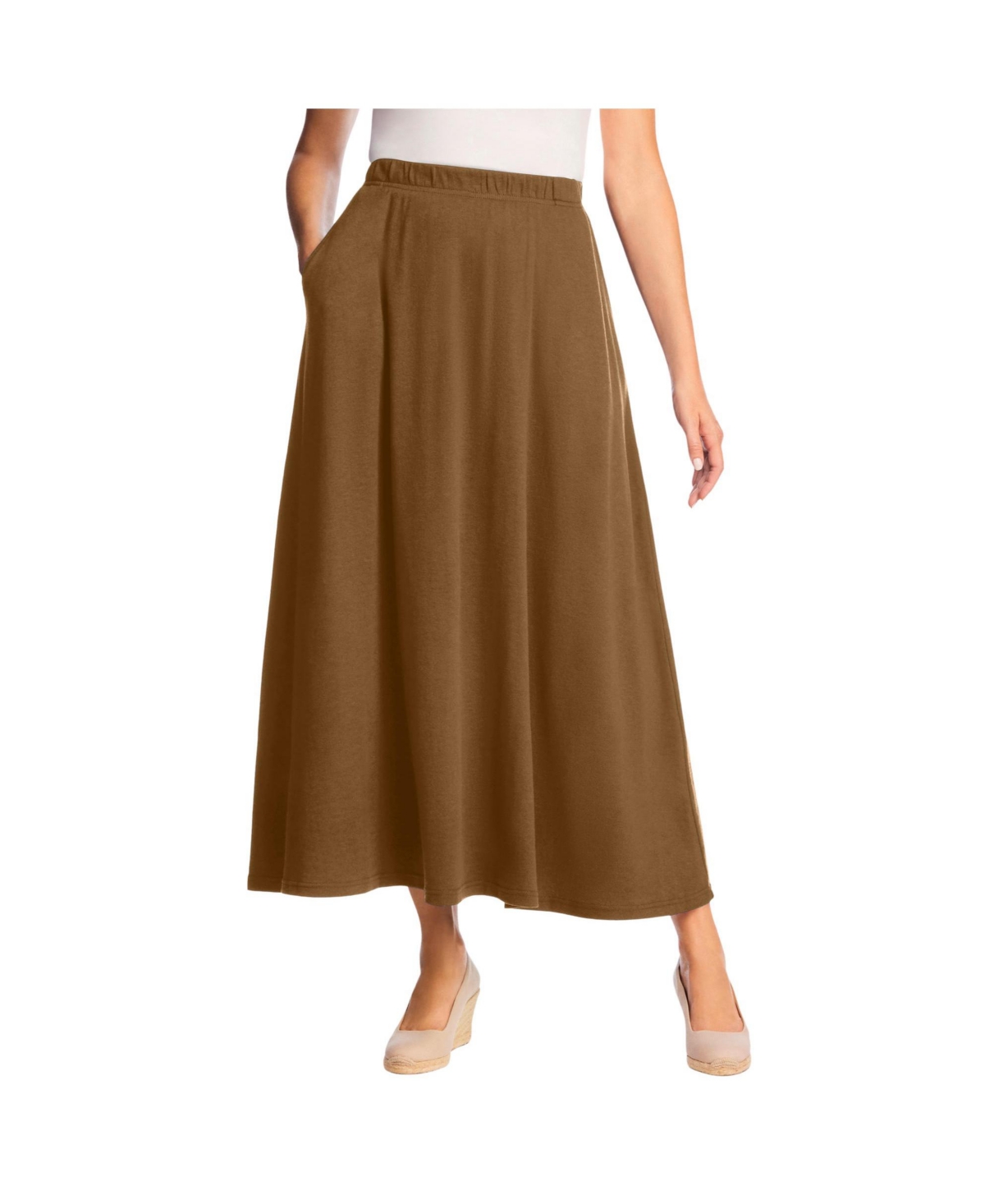 Click here for Woman Within Plus Size Within 7-Day Maxi Skirt - T... prices