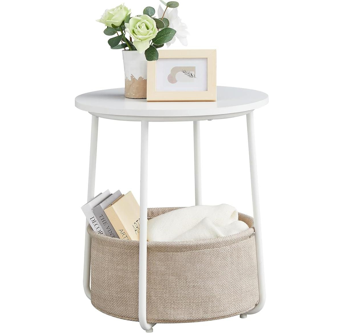 Click here for Songmics Home End Table - Matte white prices