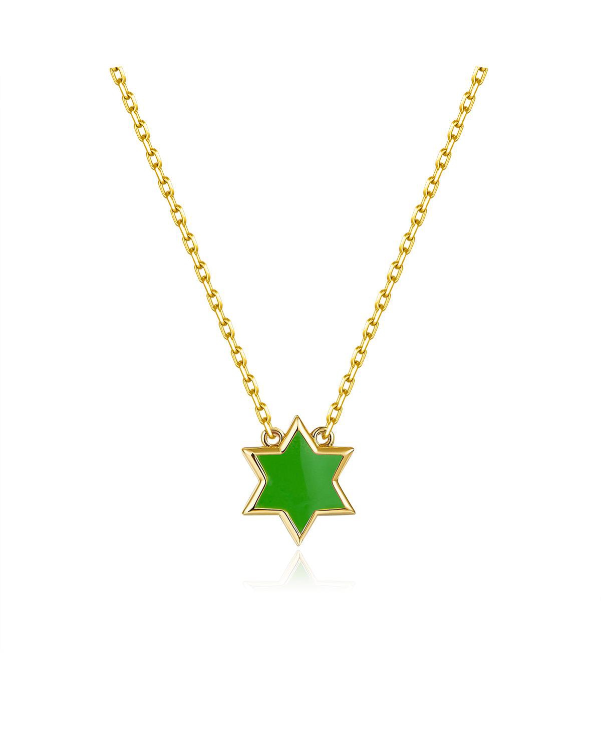 Click here for Anna Zuckerman Petit Star of David Necklace in Gre... prices