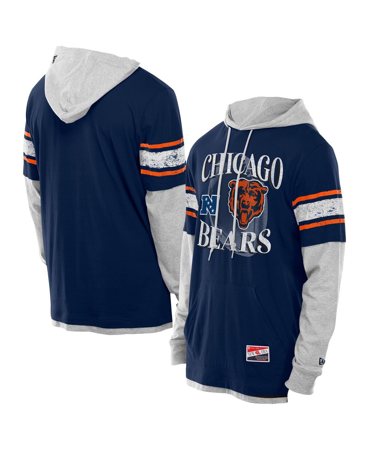 Click here for New Era Mens Navy Chicago Bears Twofer Layered Lon... prices